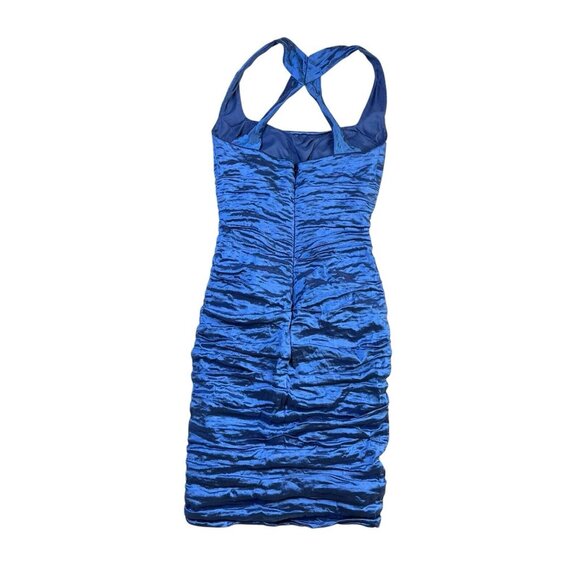 Nicole Miller | Dresses | Vintage Y2k 20s Nicole Miller Metallic Blue ...